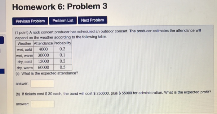 Solved Homework 6: Problem 3 Previous Problem Problem List | Chegg.com Solved Homework 6: Problem 3 Previous Problem Problem List | Chegg.com
