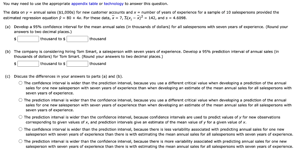 Solved You may need to use the appropriate appendix table or | Chegg.com
