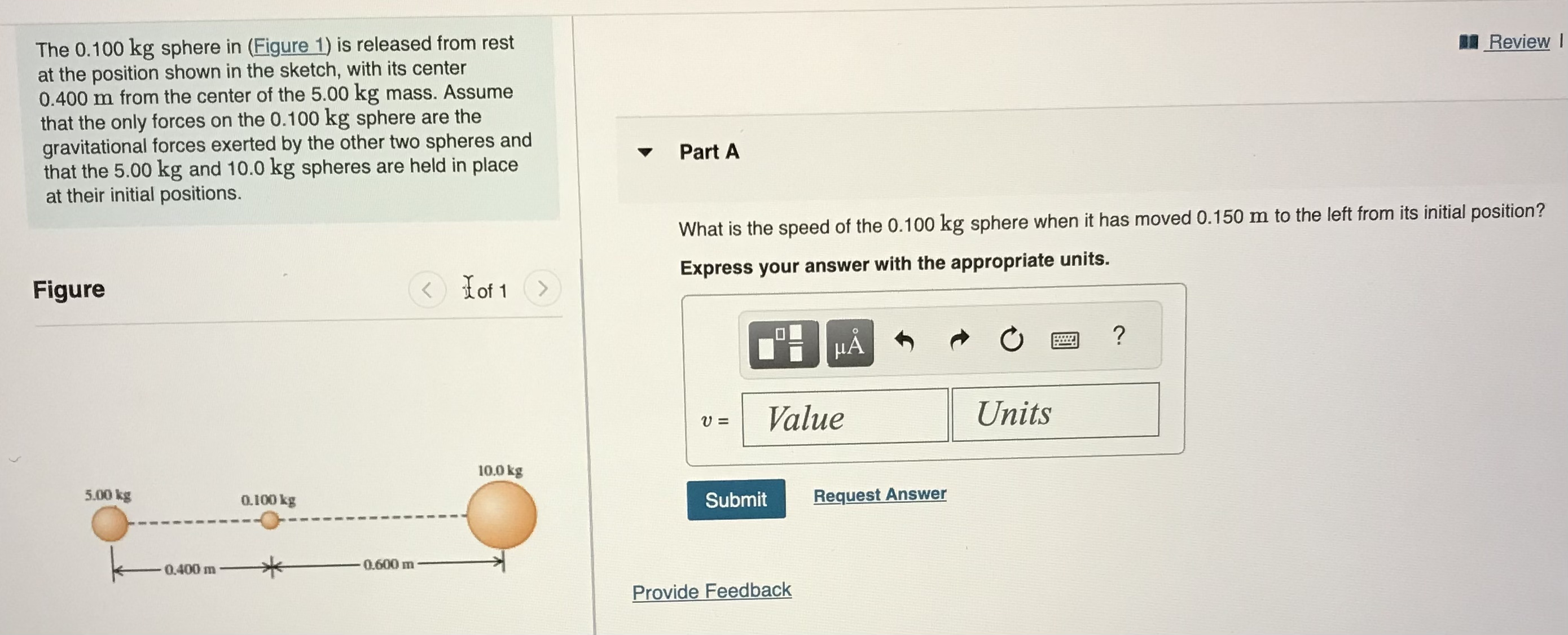 Solved The 0.100 kg sphere in (Figure 1) is released from | Chegg.com