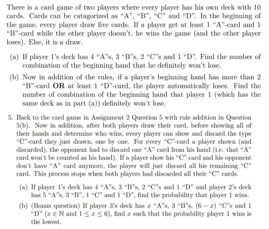 Solved Do question 5 with consideration of the previous | Chegg.com