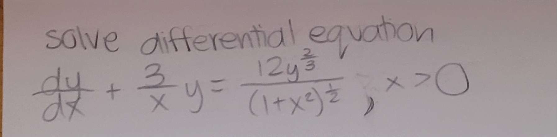 Solved solve differential equation | Chegg.com