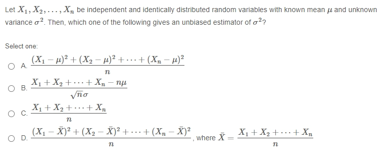 Solved Let X1, X2, ..., X, be independent and identically | Chegg.com