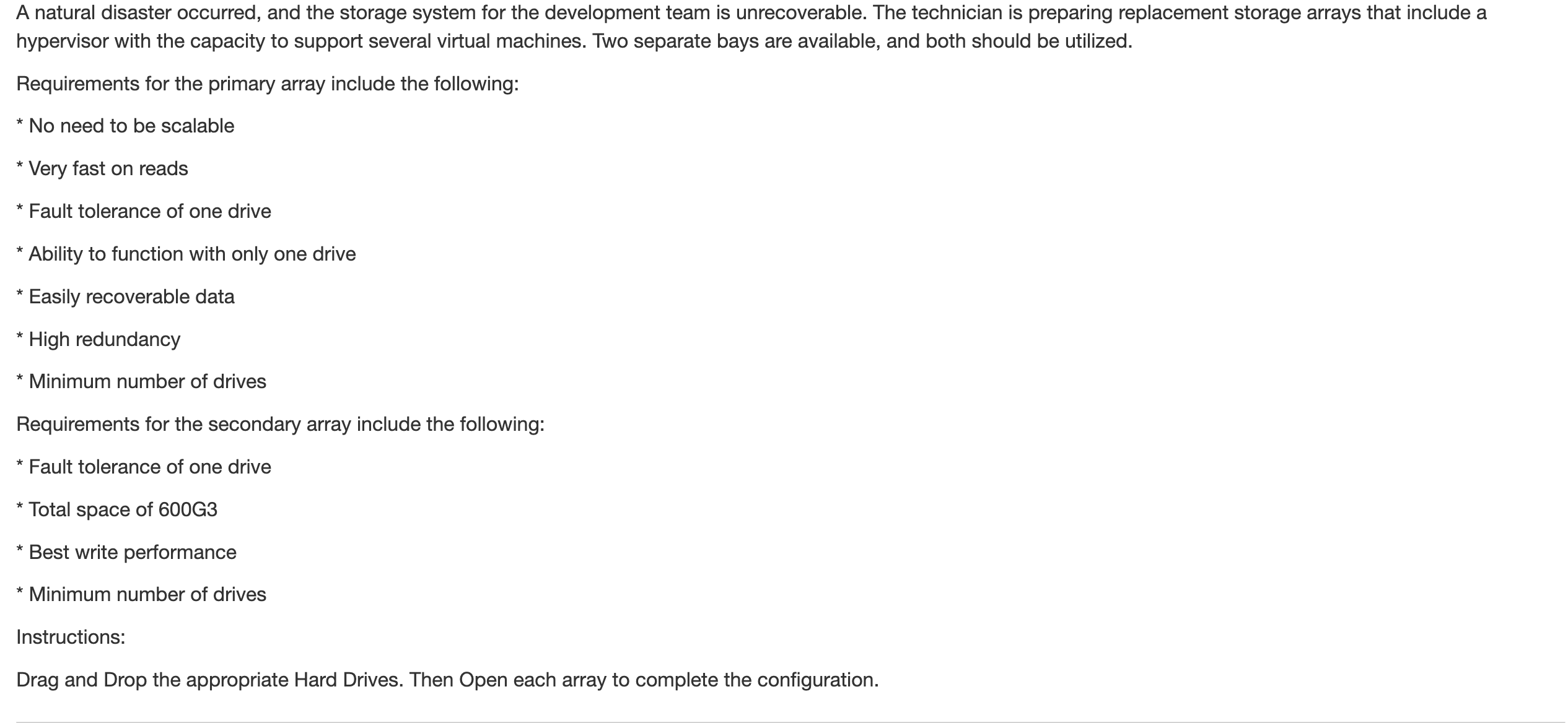 Solved Which RAID configuration would you pick for each one | Chegg.com