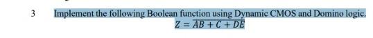 Solved 3 Implement the following Boolean function using | Chegg.com