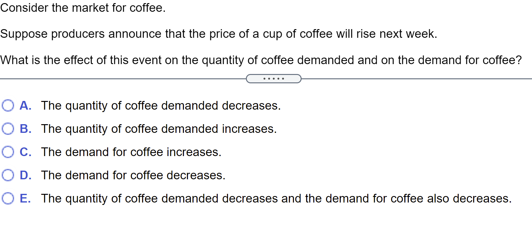 Solved Consider the market for coffee. Suppose producers | Chegg.com