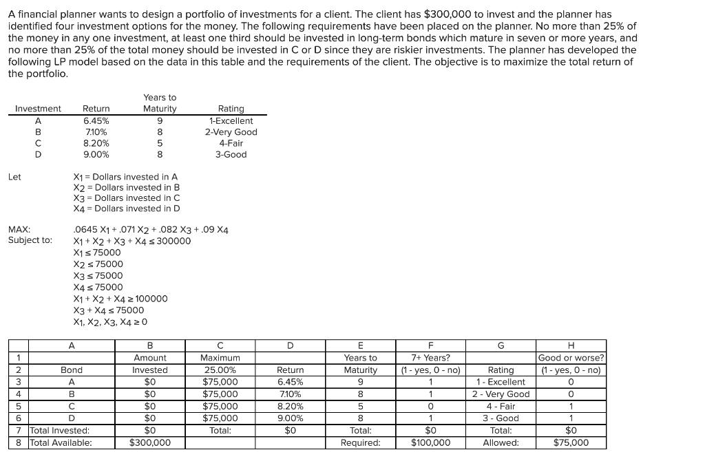 Solved 1. What formula should be entered in cell D7 in | Chegg.com