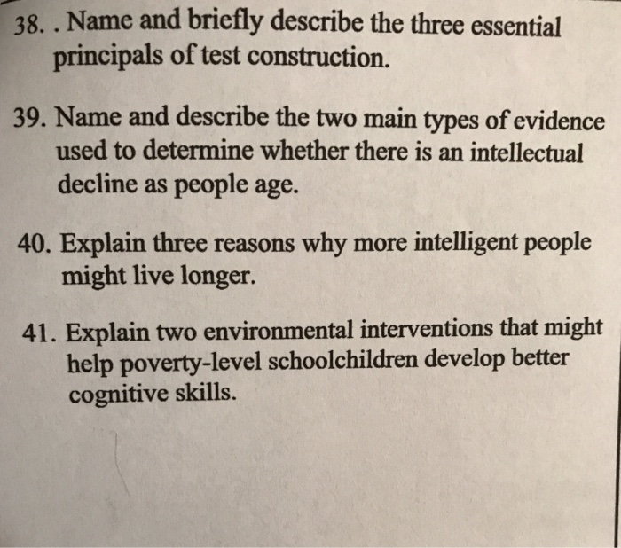 Solved 38 Name And Briefly Describe The Three Essential Chegg