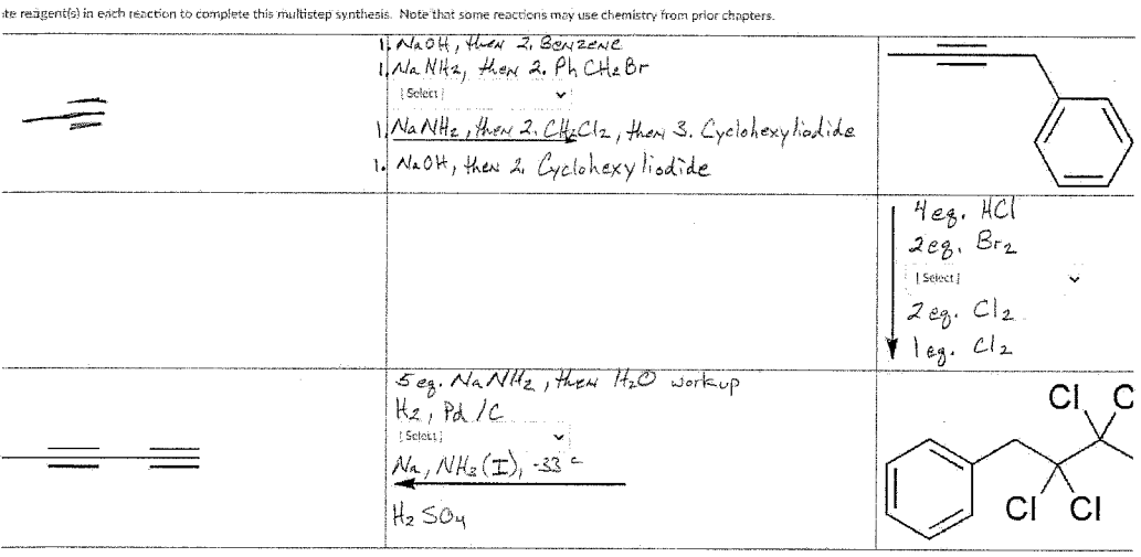 Solved Select the appropriate reagent(s) in each reaction to | Chegg.com