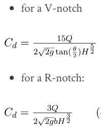 Solved Based on the theory equation to determine Cd | Chegg.com