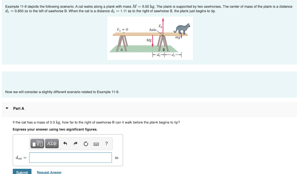 Solved Example 11-9 depicts the following scenario. A cat | Chegg.com
