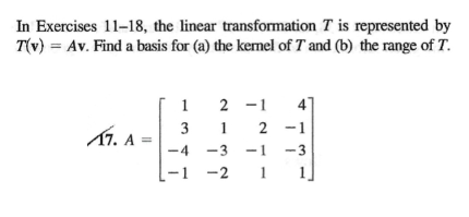 Solved In ﻿Exercises 11-18, ﻿the linear transformation T is | Chegg.com