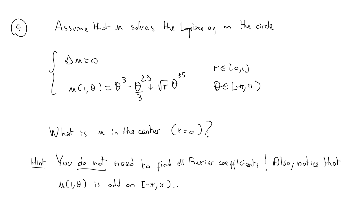 Solved Assume that in solves the Laplace en 27 AMIO reto, i | Chegg.com