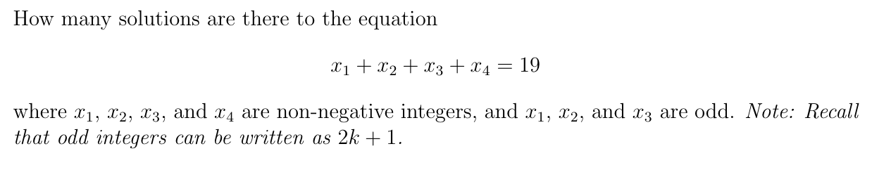 Solved How many solutions are there to the equation x1 + x2 | Chegg.com