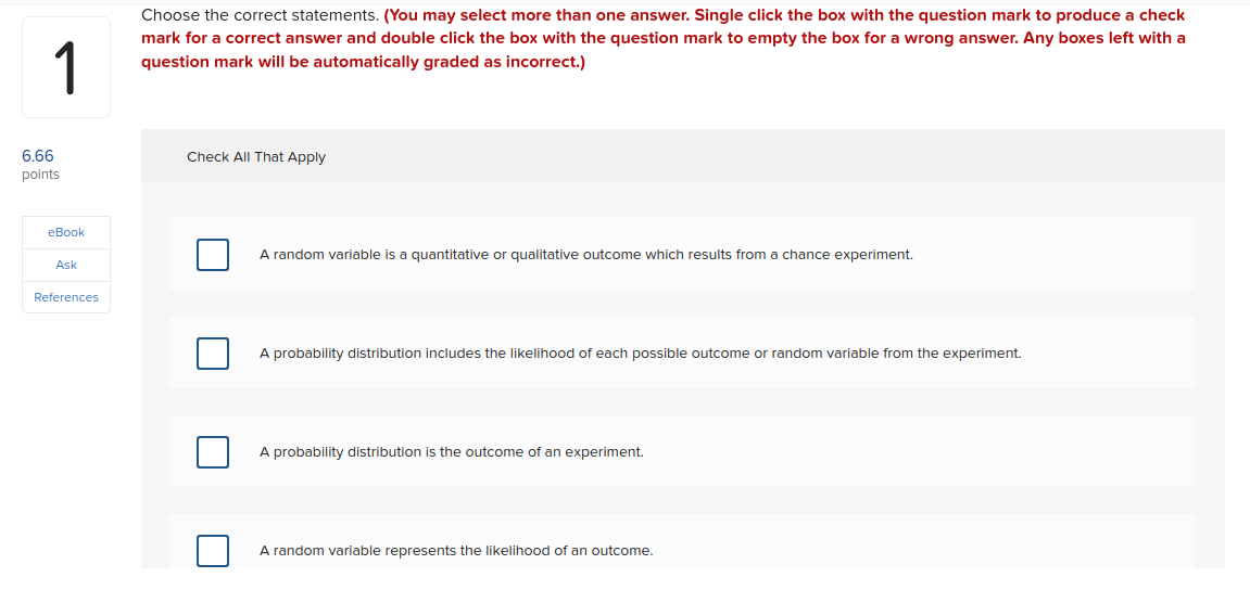 Solved 1 Choose the correct statements. (You may select more | Chegg.com