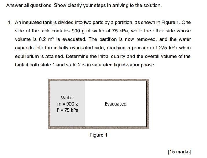 Solved Answer all questions. Show clearly your steps in | Chegg.com