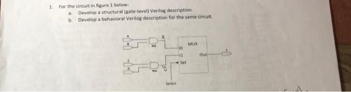 Solved 1. For the circuit in figure 1 below: a. Develop a | Chegg.com