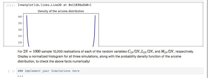 Python Homework 4: Arcsine Laws The purpose of this | Chegg.com
