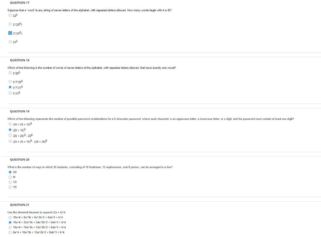 Solved Suppose that a "word' is any string of seven letters | Chegg.com