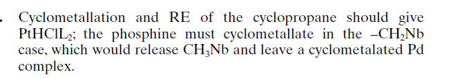 Solved trans- PtCl(CH2CMe3){P(C5H9)3}2 gives | Chegg.com