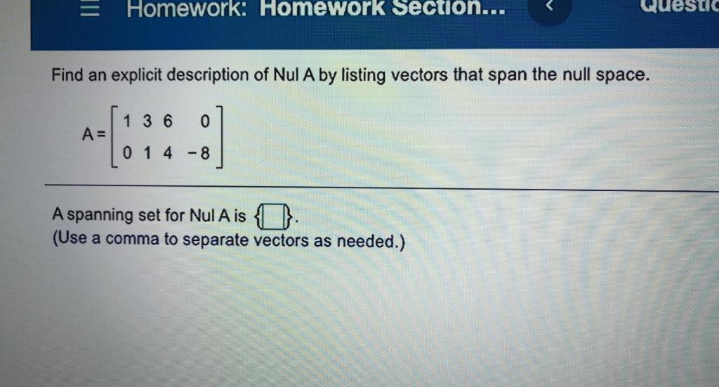Solved Homework: Homework Section... Find an explicit | Chegg.com
