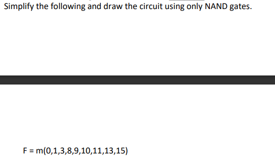 Solved Simplify the following and draw the circuit using | Chegg.com