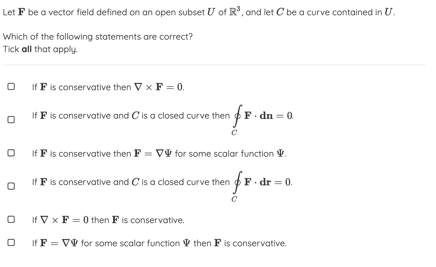 Solved Let F be a vector field defined on an open subset U | Chegg.com