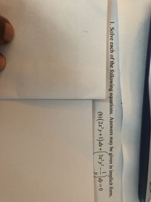 Solved 1. Solve each of the following equations. Answers may | Chegg.com