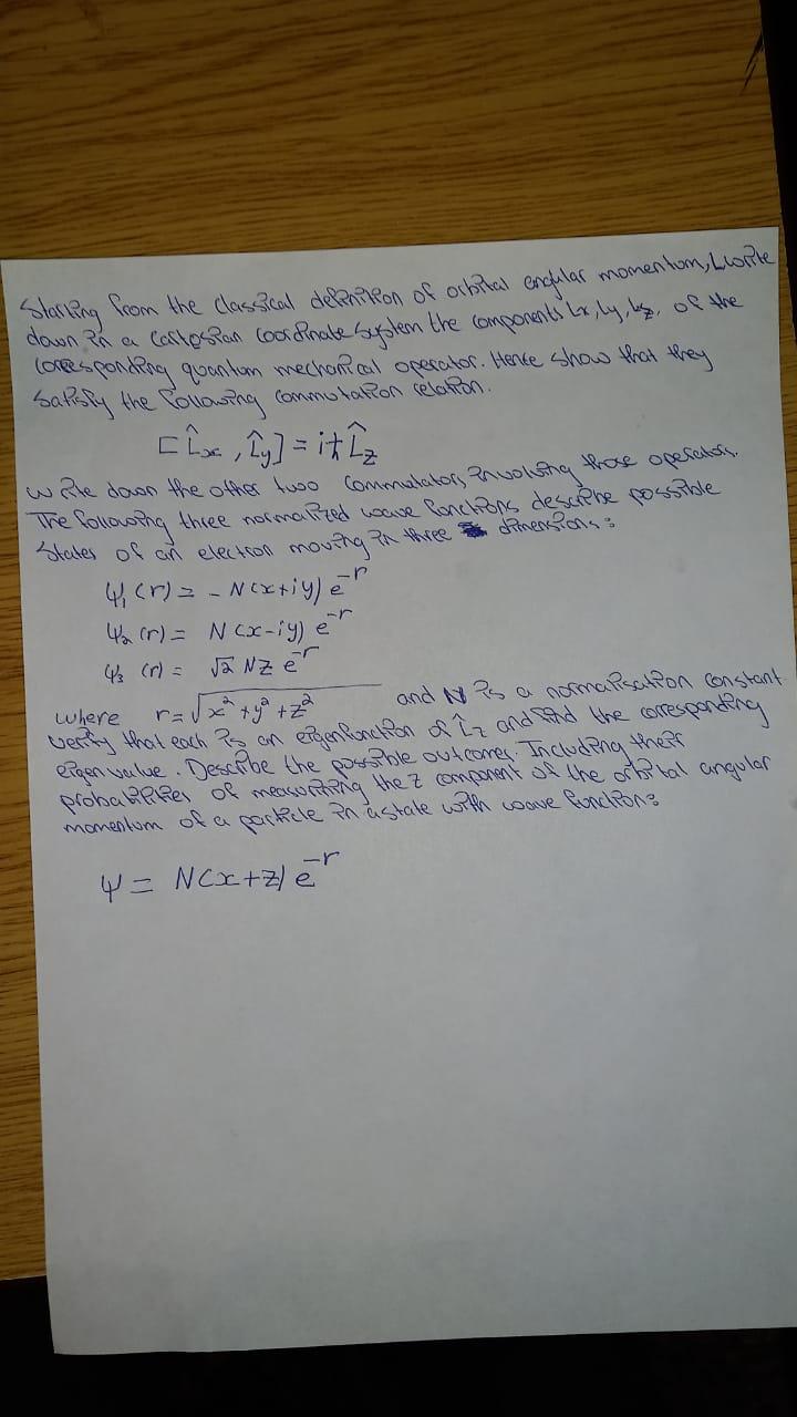 Solved Commutation relation. Starting from the classical | Chegg.com