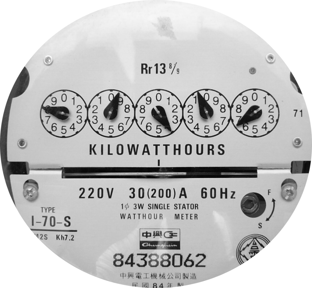 Solved Observe the above kilowatt-hour meter. If the | Chegg.com