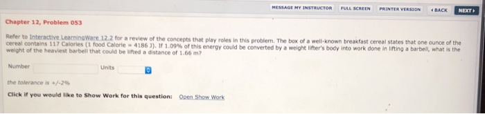 Solved MESSAGE MY INSTRUCTOR rLL SCREEN PRINTER VERSION BACK | Chegg.com