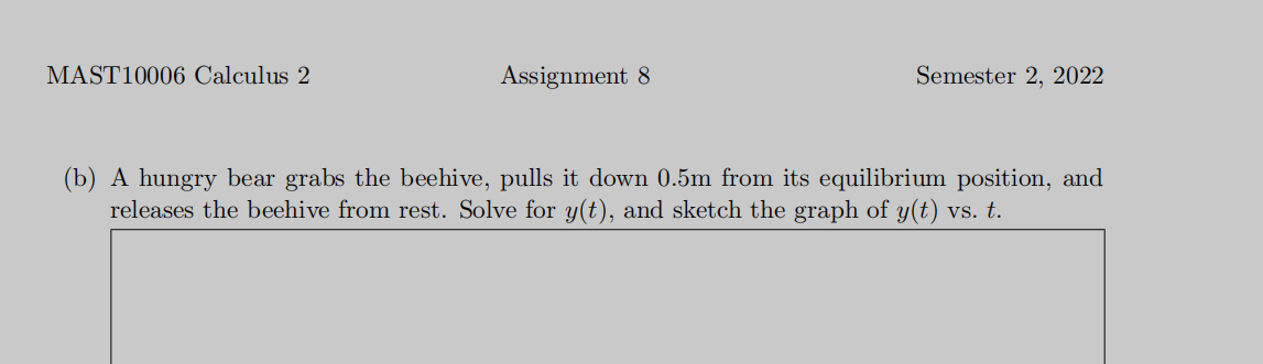 Solved MAST10006 Calculus 2 Assignment 8 Semester 2, 2022 | Chegg.com