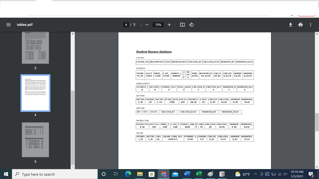 Solved You can use DB browser for SQLite or Oracle SQL for | Chegg.com