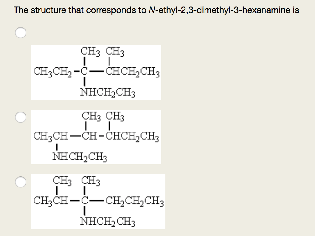 Solved The structure that corresponds to | Chegg.com