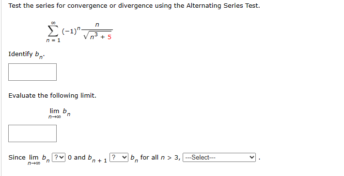 Solved Test the series for convergence or divergence using | Chegg.com