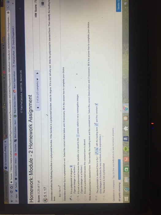 Solved Homework Module 2 Homework Assignment Score 0 25