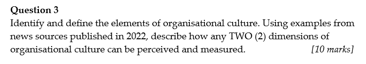 Solved Question 3 Identify and define the elements of | Chegg.com