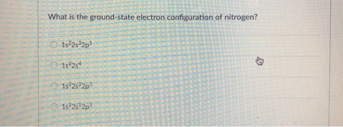 Solved What is the ground-state electron configuration of | Chegg.com