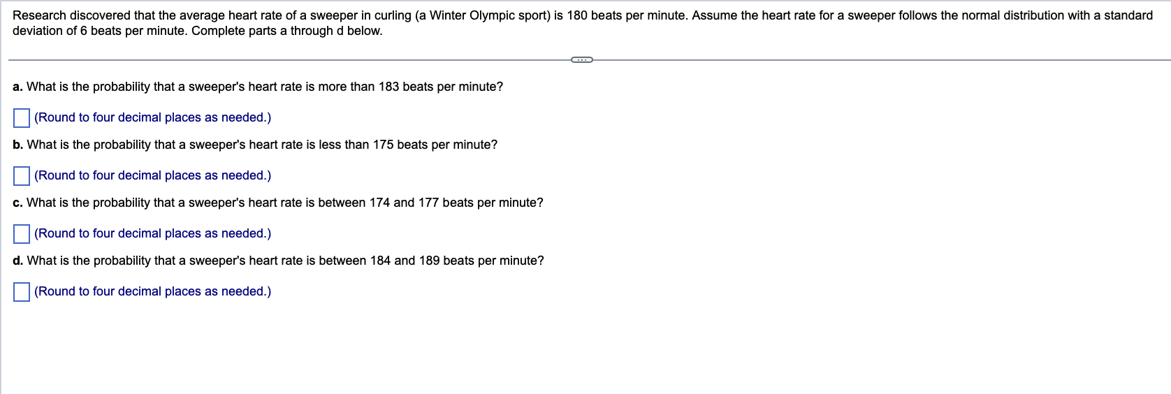 Solved deviation of 6 beats per minute. Complete parts a | Chegg.com