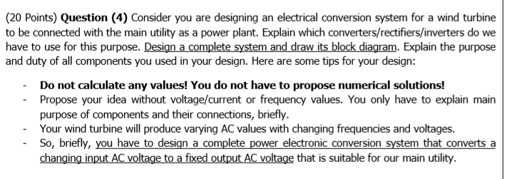 (20 Points) Question (4) Consider you are designing | Chegg.com