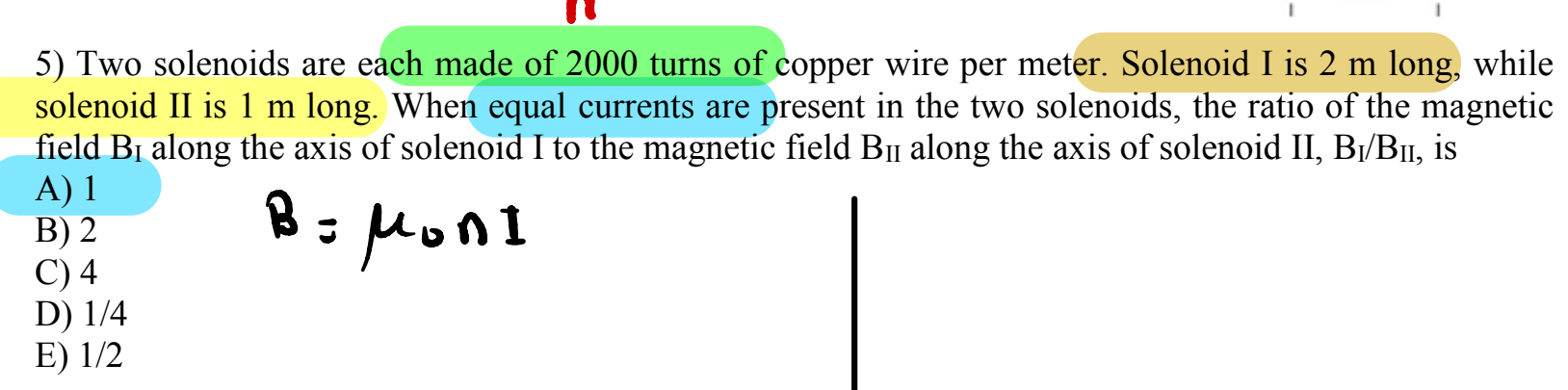 Solved Two solenoids are each made of 2000 ﻿turns of ﻿copper | Chegg.com