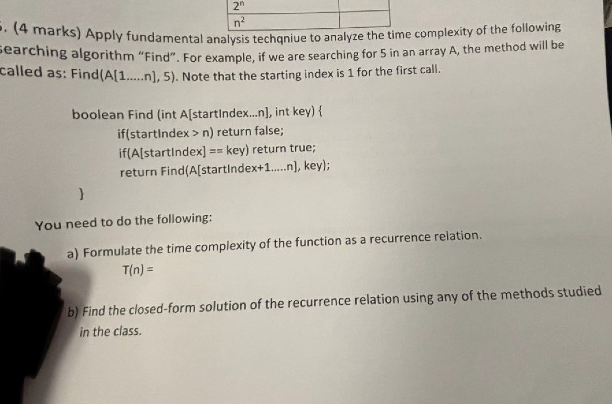 Solved (4 ﻿marks) ﻿Apply fundamental analysis techqniue to | Chegg.com