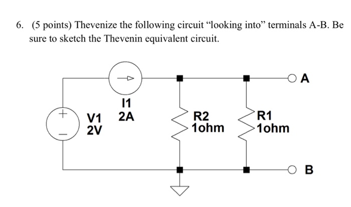 Solved 6. (5 points) Thevenize the following circuit | Chegg.com Solved 6. (5 points) Thevenize the following circuit | Chegg.com
