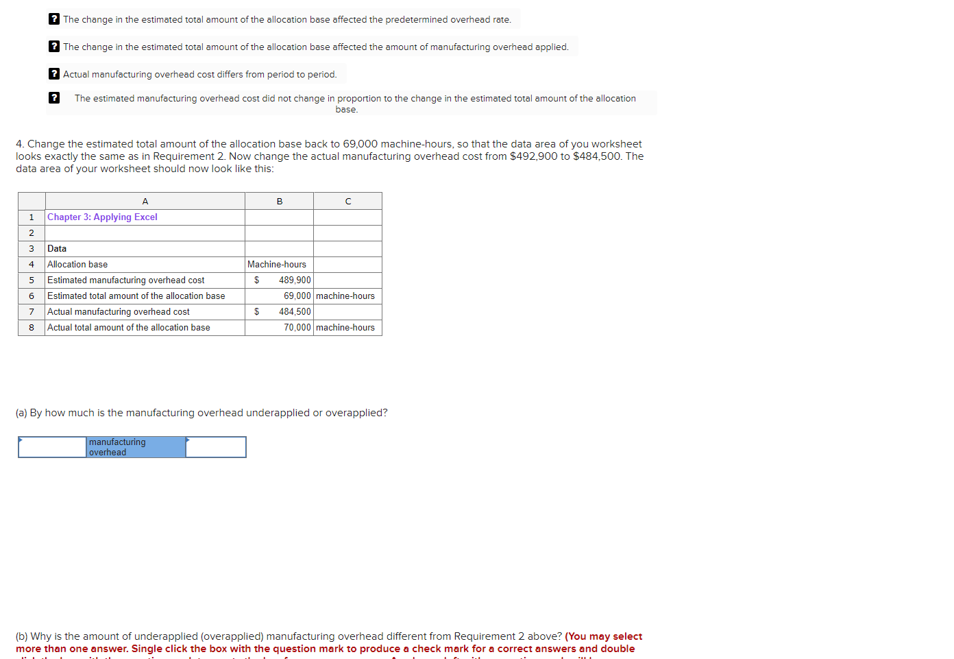 Solved Step 2: Then enter formulas in all cells that contain | Chegg.com