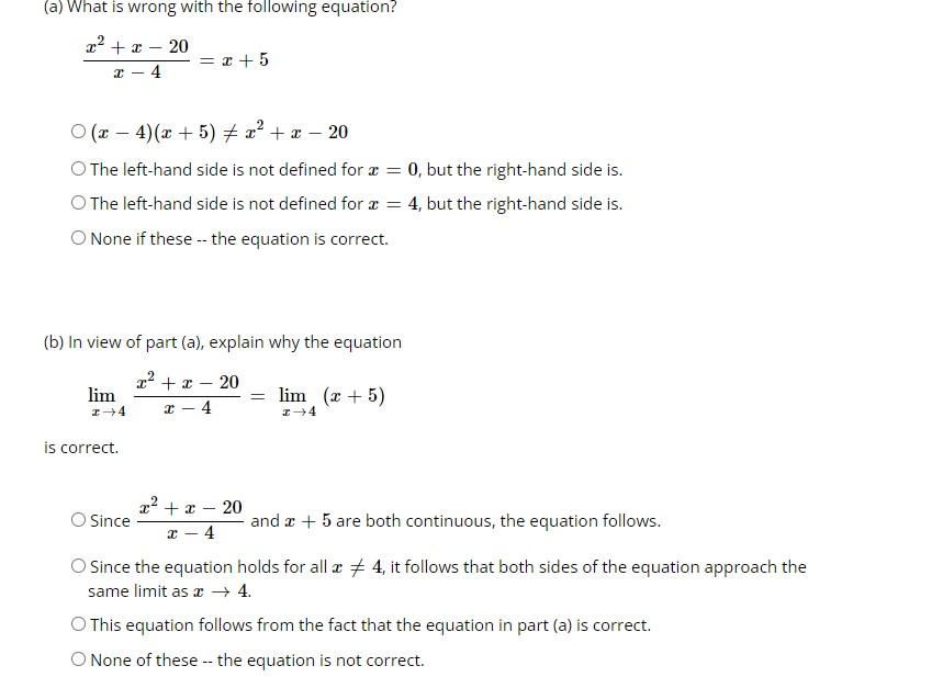 Solved (a) What is wrong with the following equation? | Chegg.com