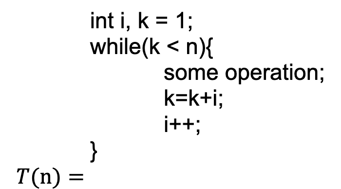 Solved For the following code segments, give the worst-case | Chegg.com