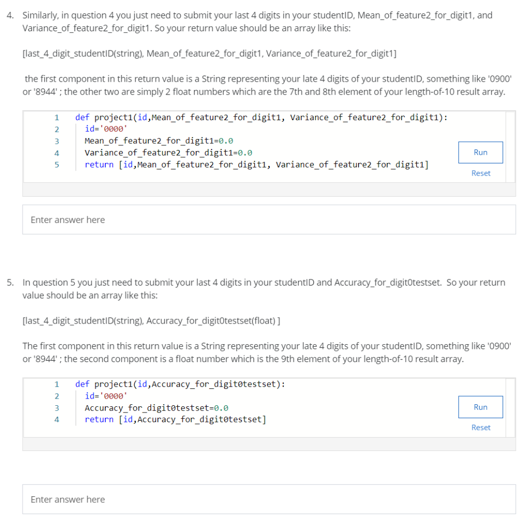 Solved 4. Similarly, in question 4 you just need to submit | Chegg.com
