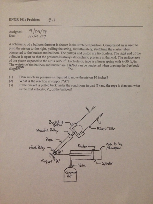 Solved ENGR 101: Problem . Assigned: Due· 91 le, 14 //7 A | Chegg.com