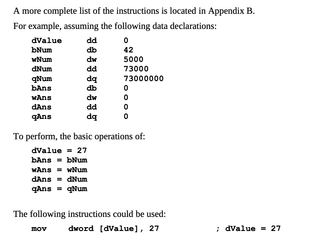 1.Use assembly language. 2.compile and run it, show | Chegg.com