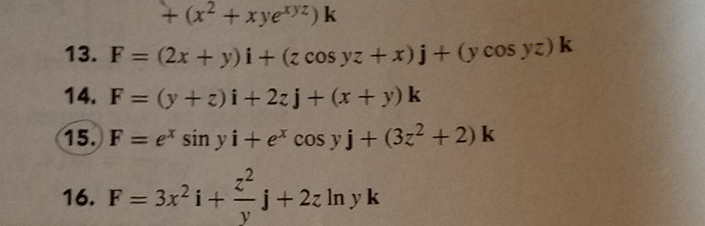 Solved Determine whether the given vector field F is | Chegg.com