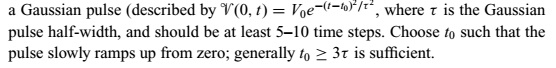 Solved Please write a matlab code with FDTD method using | Chegg.com